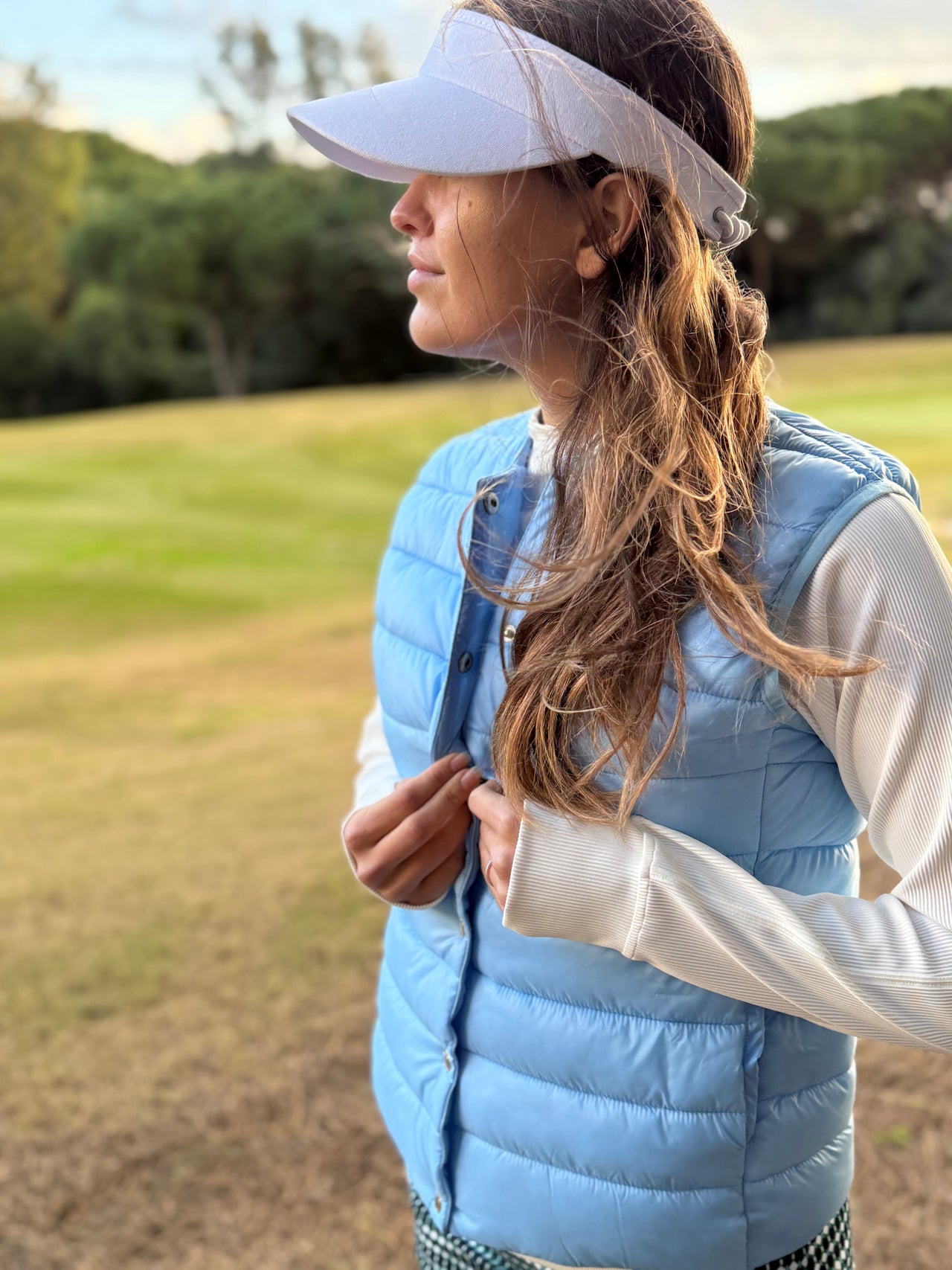 Penny Active Vest Tranquil Blue – Swing Out Sister Golf