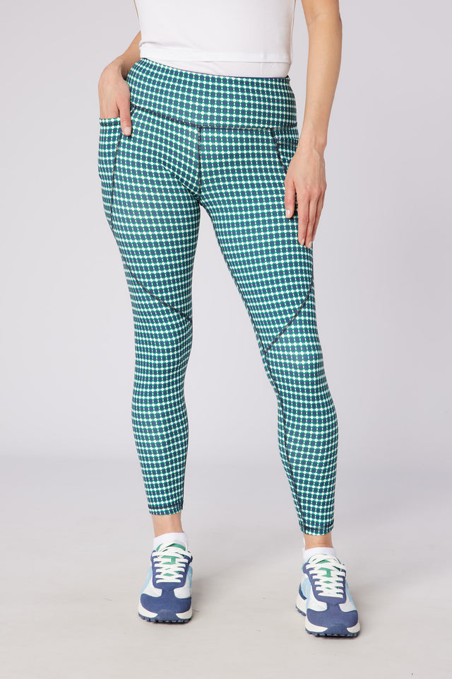 Mandy Full Stretch Leggings Aquatic Awe – Swing Out Sister Golf